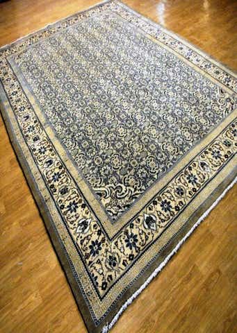 Navy Blue 9' 5 x 12' 10 Hand Knotted Farahan Persian Rug | eSaleRugs