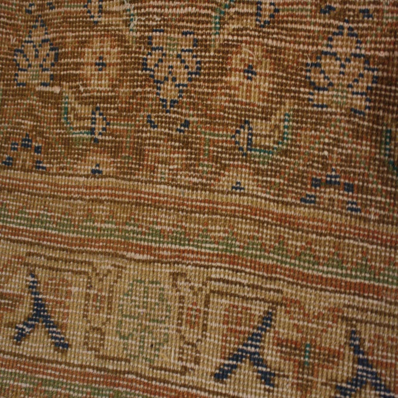 Olive 3' 9 x 9' 7 Hand Knotted Farahan Persian Wool Runner Rug | eSaleRugs