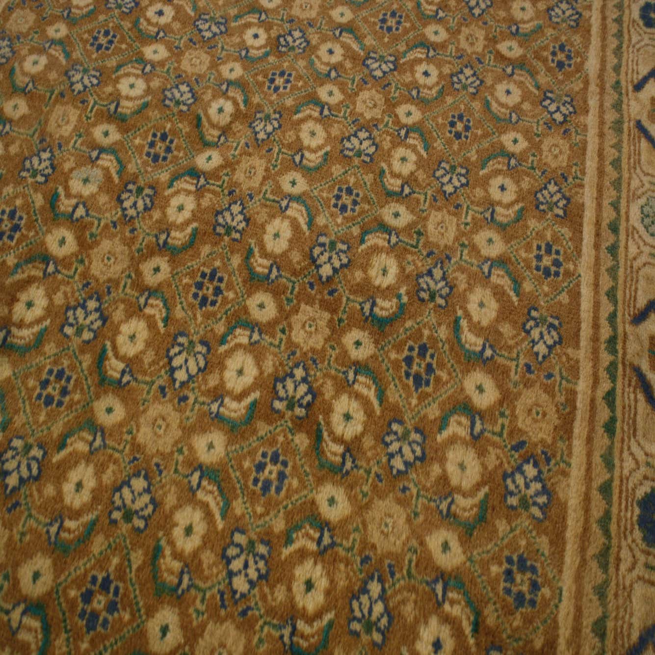 Olive 3' 9 x 9' 7 Hand Knotted Farahan Persian Wool Runner Rug | eSaleRugs