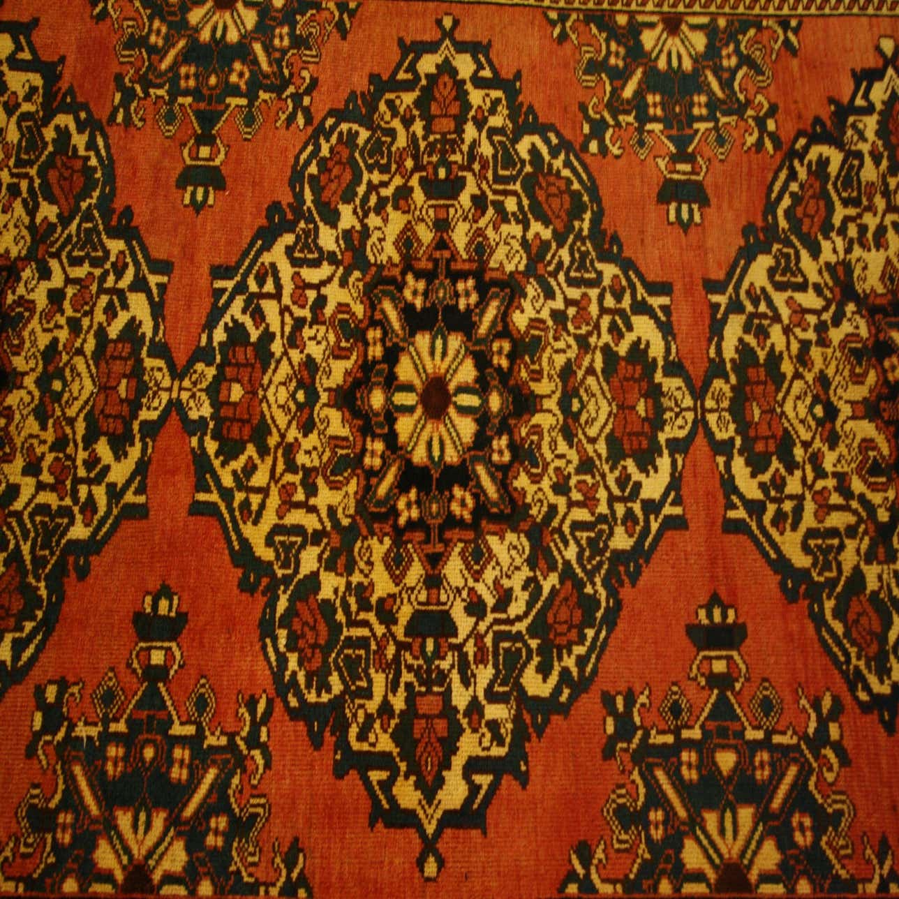 Red 4' 8 x 9' 6 Hand Knotted Shiraz Persian Wool Rug | eSaleRugs