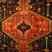 Navy Blue 5' 10 x 10' 11 Hand Knotted Tuiserkan Persian Wool Rug ...