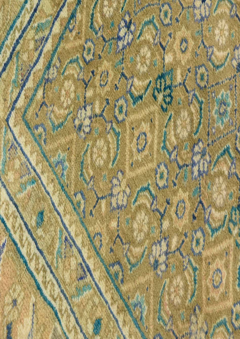 Olive 6' 6 x 10' 7 Hand Knotted Farahan Persian Wool Rug | eSaleRugs