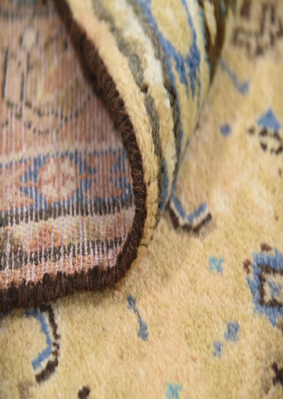 Brown 5' 2 x 15' 1 Hand Knotted Hossainabad Persian Wool Runner Rug ...