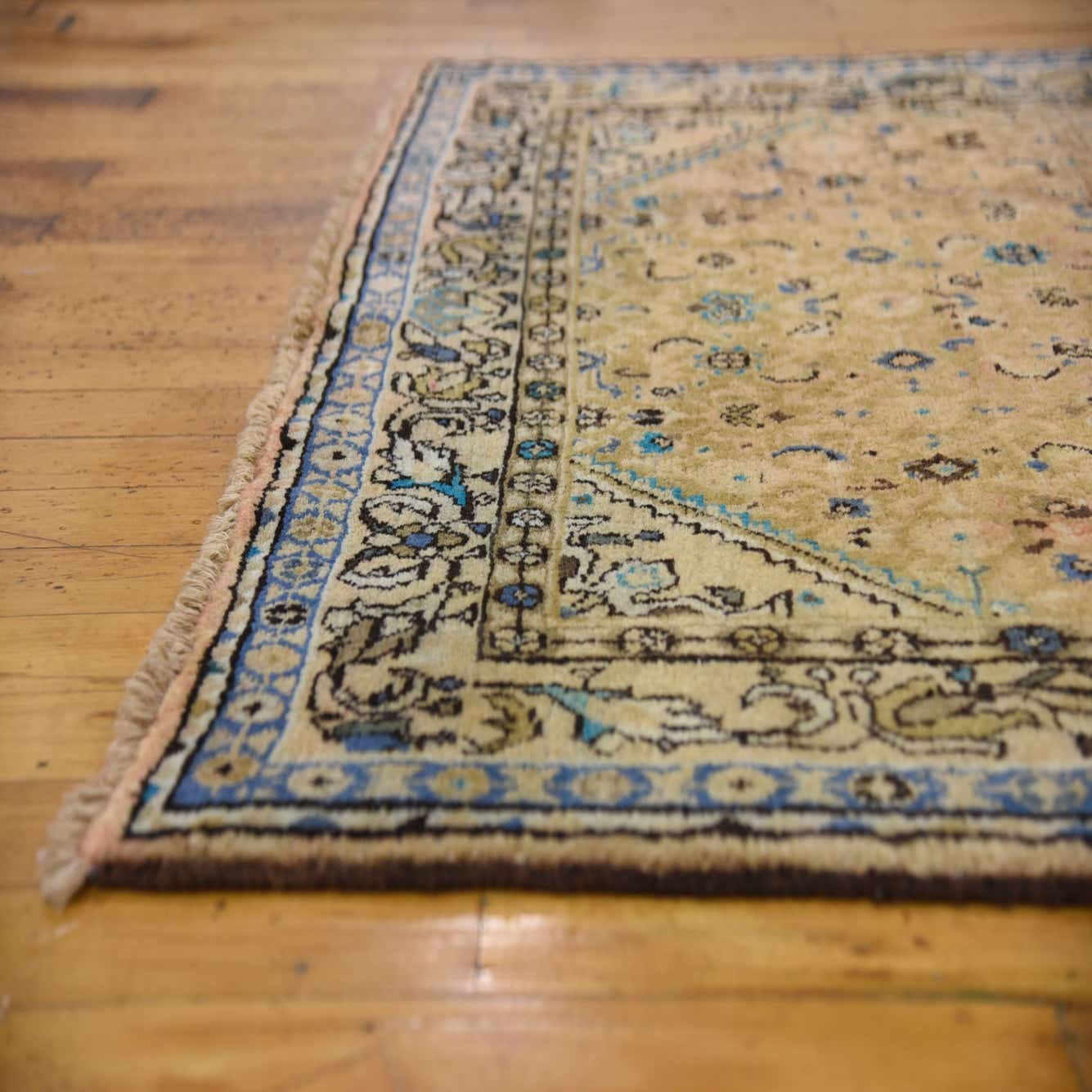 Brown 5' 2 x 15' 1 Hand Knotted Hossainabad Persian Wool Runner Rug ...