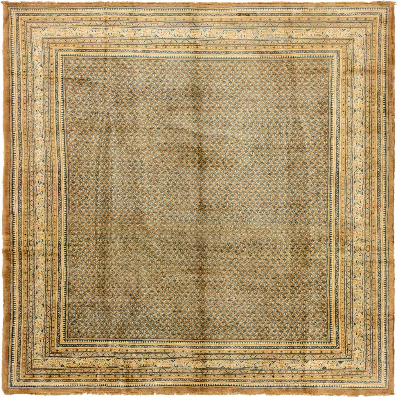 Brown 9' x 13' Farahan Persian Rug | Rugs.com