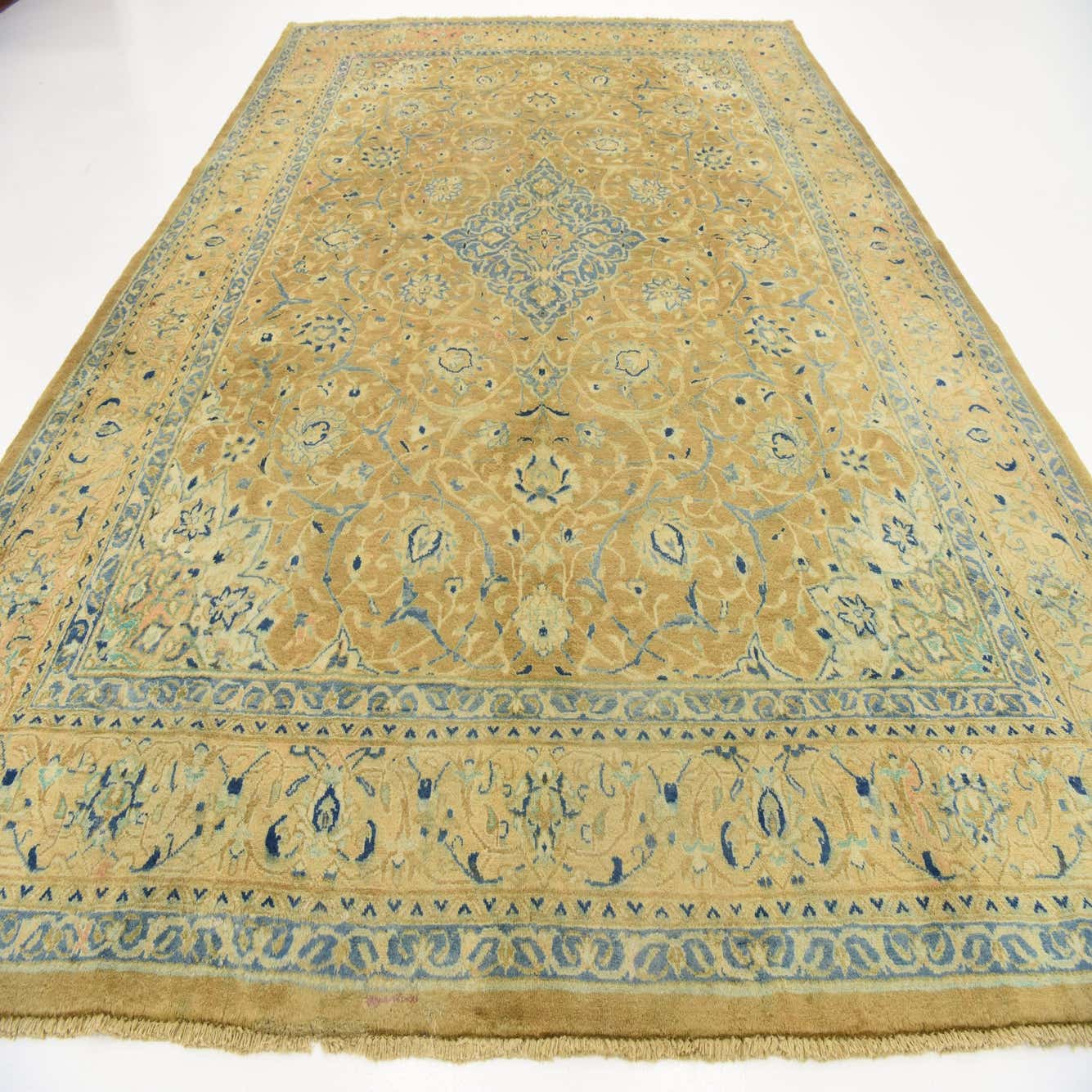 Olive 9' 7 x 13' Hand Knotted Farahan Persian Wool Rug | eSaleRugs