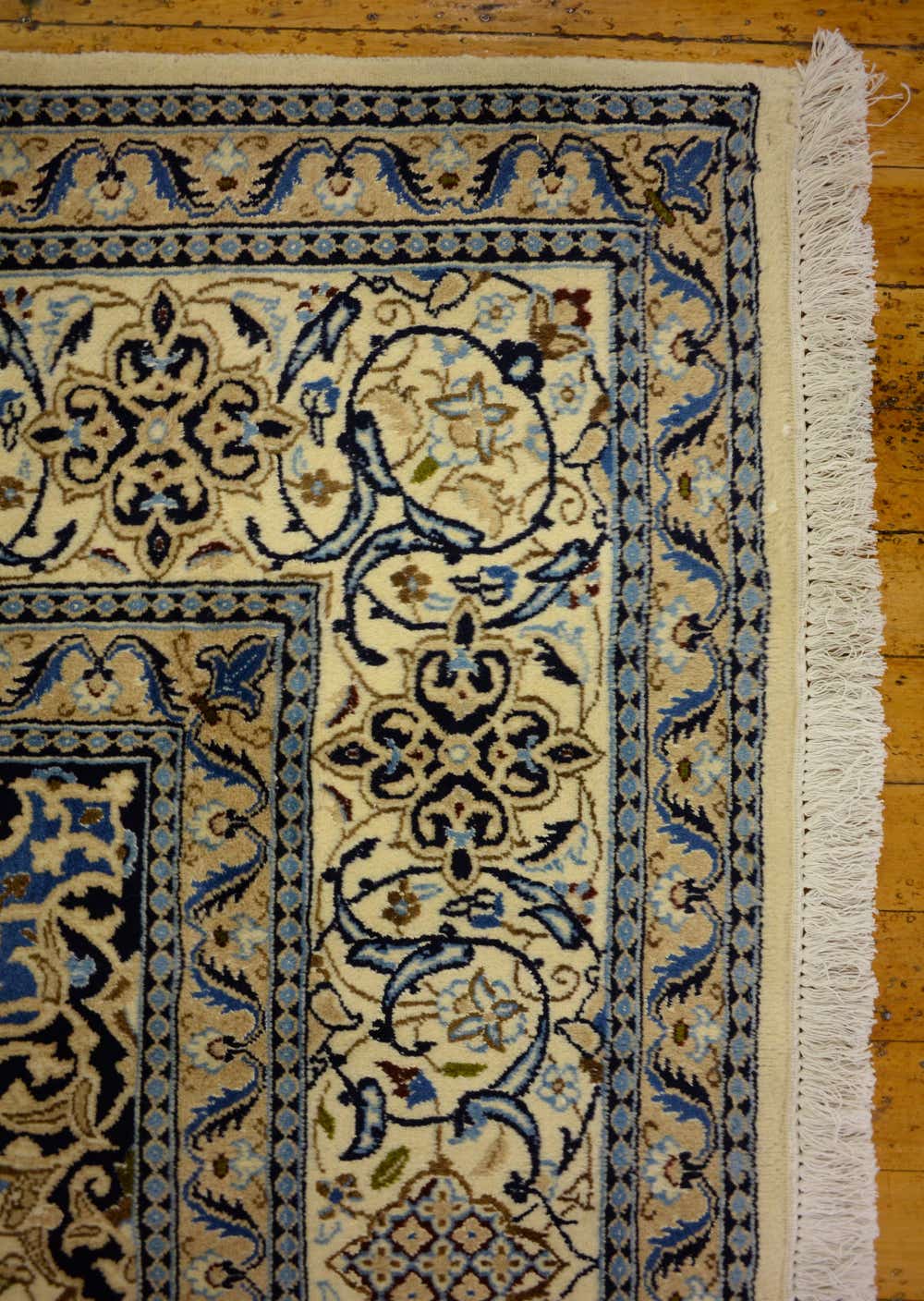 Ivory 8' 1 x 11' 2 Nain Persian Rug | eSaleRugs