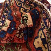 Red 3' 10 x 9' 10 Bakhtiar Persian Runner Rug | eSaleRugs