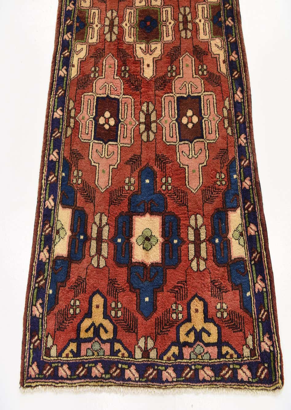 Red 3' 10 x 9' 10 Bakhtiar Persian Runner Rug | eSaleRugs