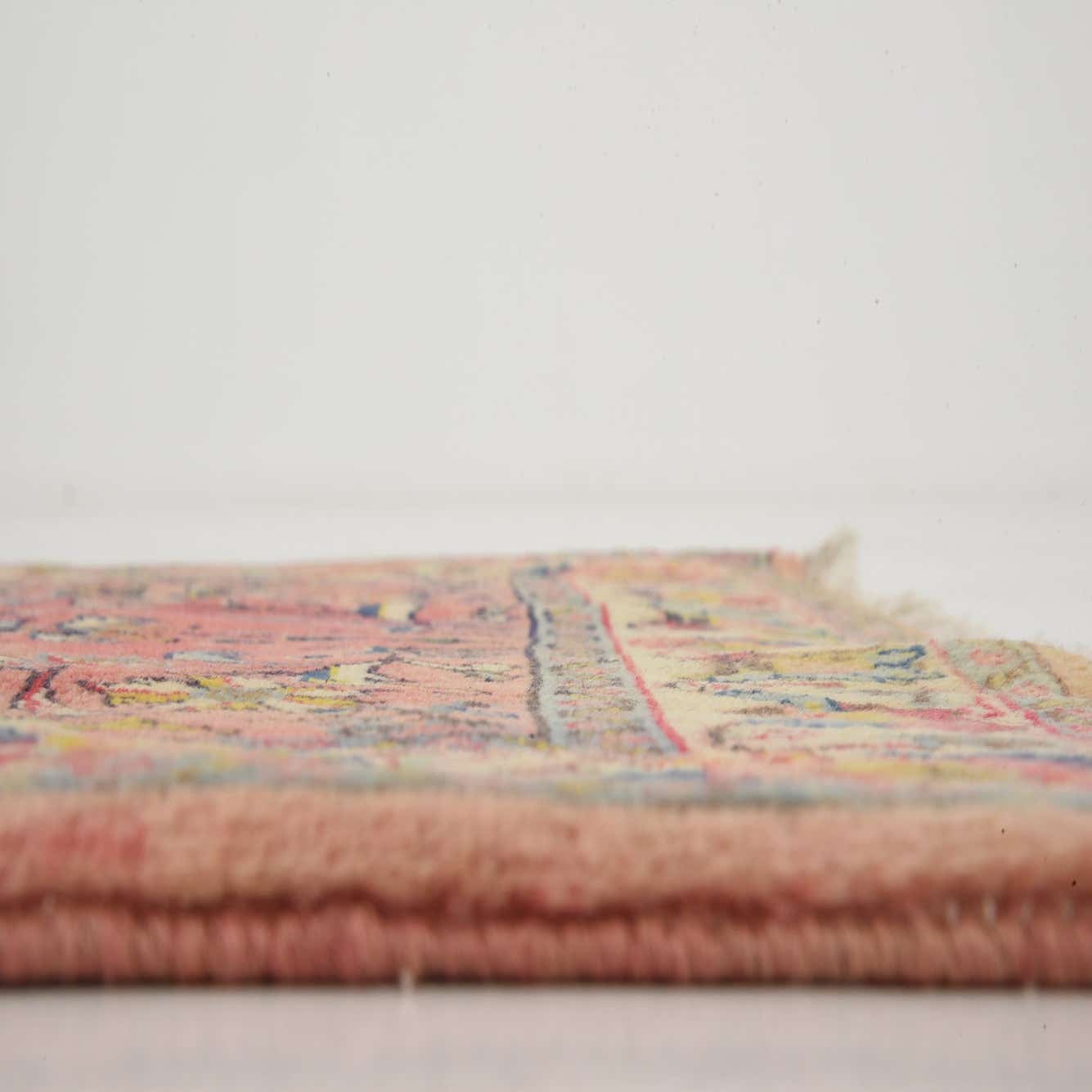 Peach 2' 11 x 9' 9 Hand Knotted Sarough Persian Wool Runner Rug | eSaleRugs