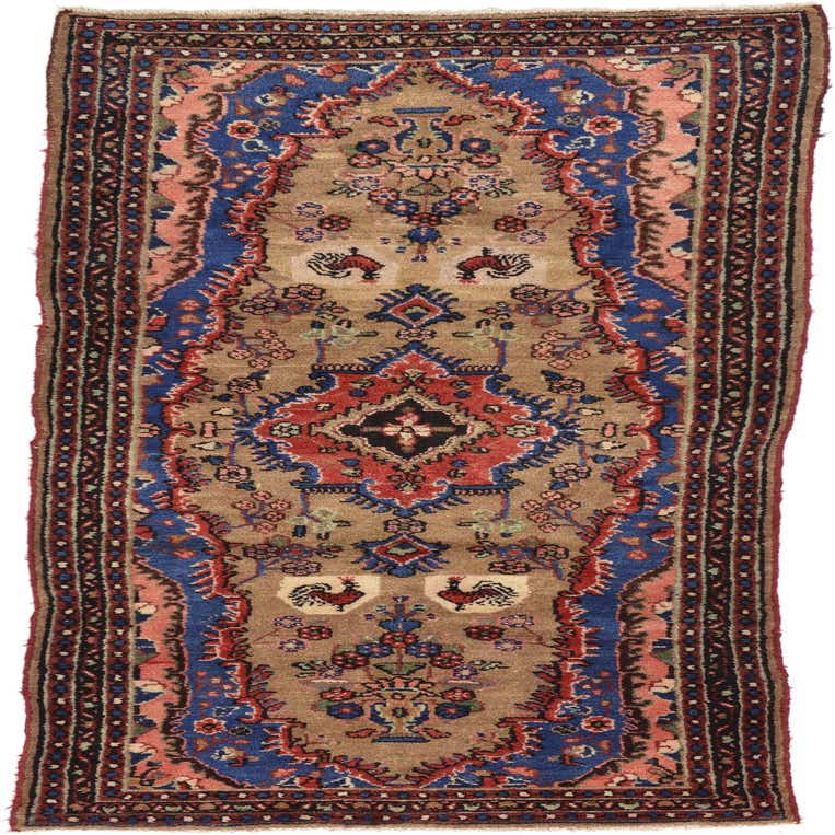 Beige 3' 5 x 9' 9 Hand Knotted Mehraban Persian Wool Runner Rug | eSaleRugs