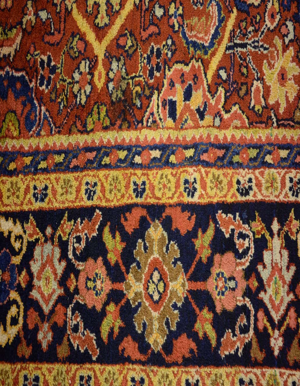 Red 9' 7 x 13' Hand Knotted Farahan Persian Wool Rug | eSaleRugs