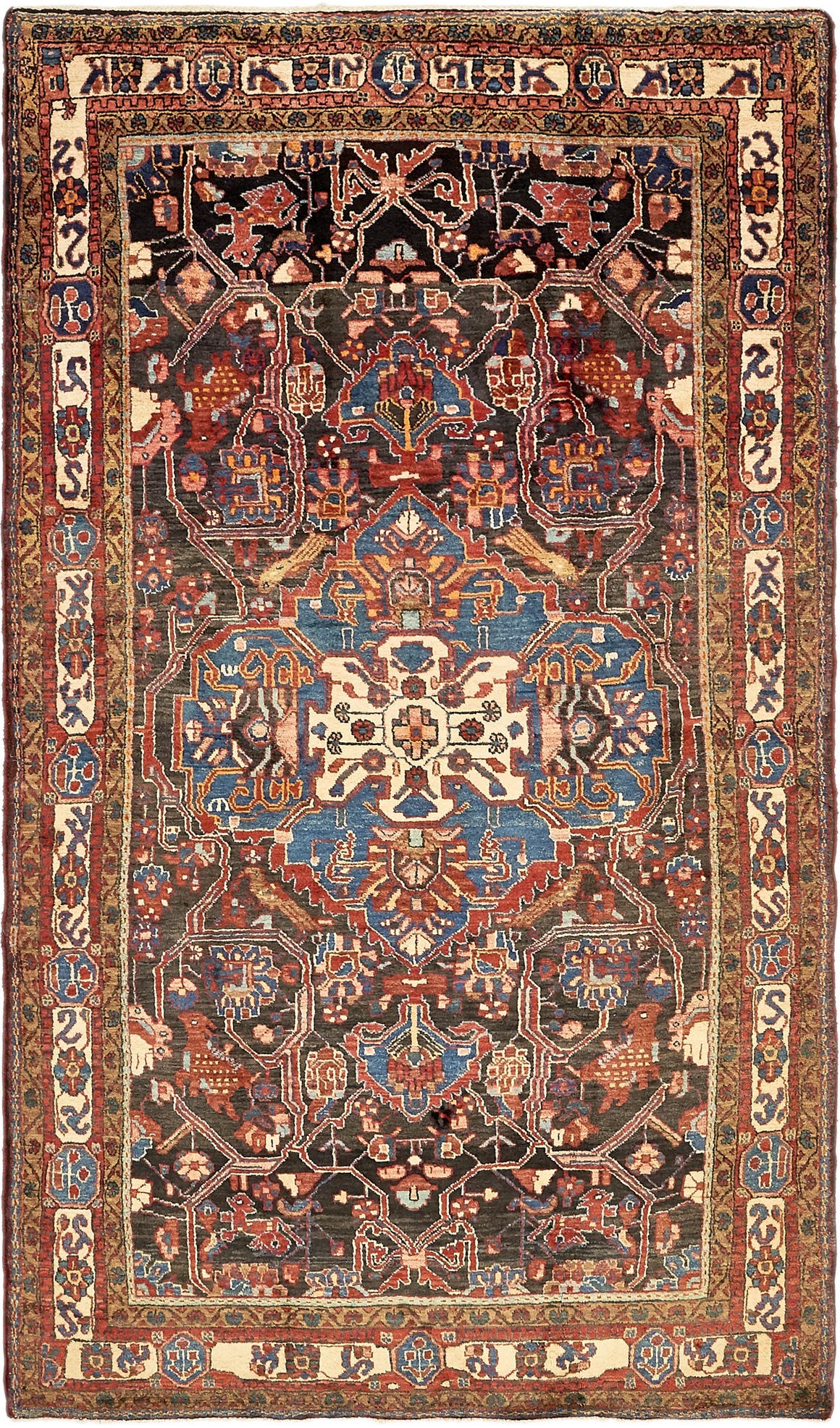 Navy Blue 5' 2 x 9' 4 Hand Knotted Nahavand Persian Wool Rug | eSaleRugs