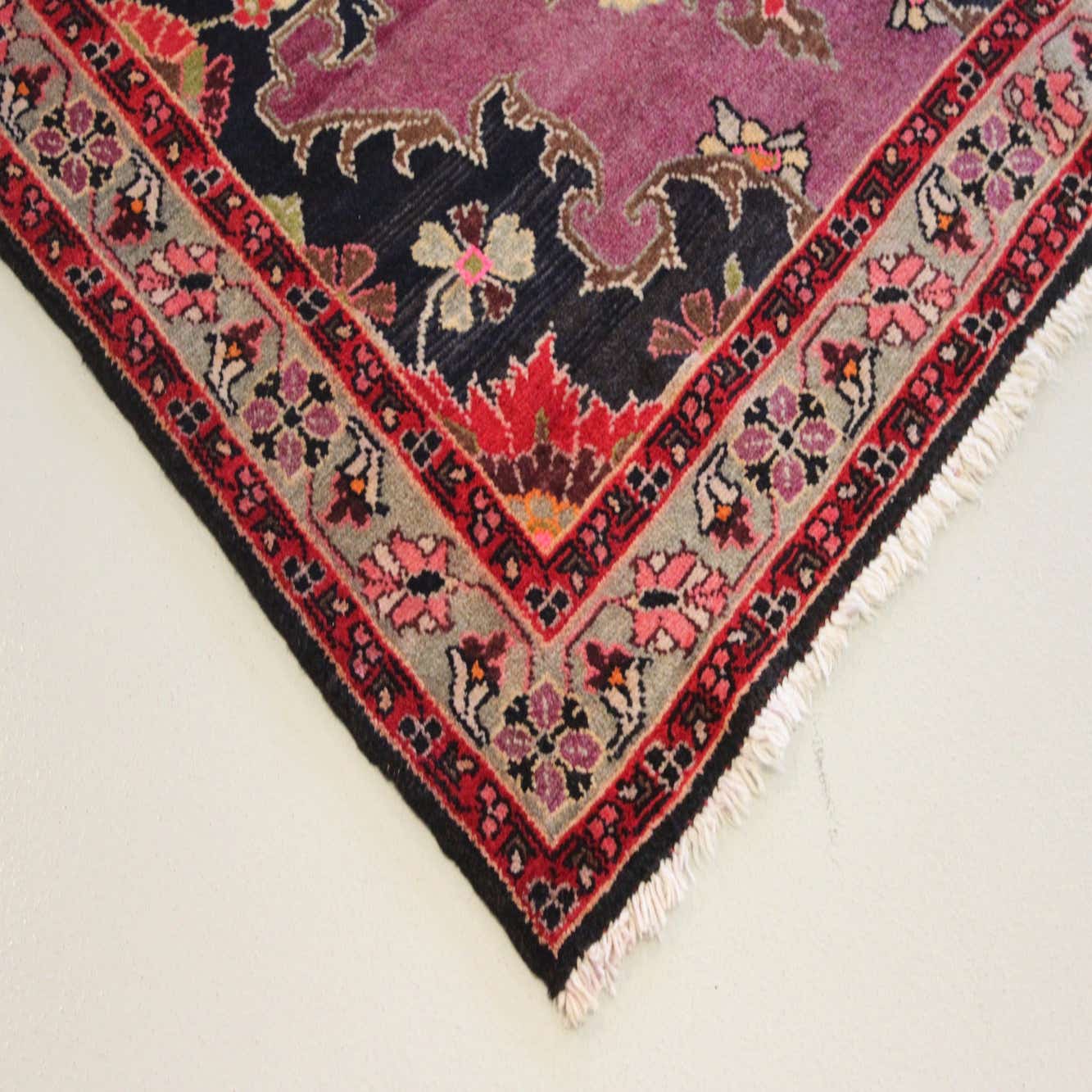 Purple 4' 2 x 6' 4 Hand Knotted Tafresh Persian Wool Rug | eSaleRugs