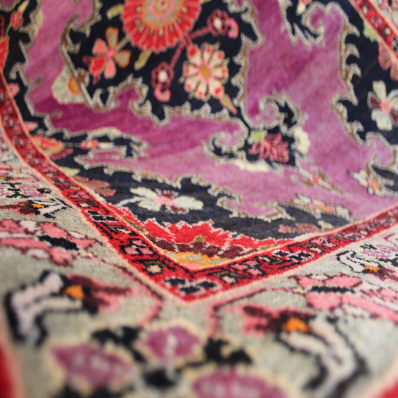 Purple 4' 2 x 6' 4 Hand Knotted Tafresh Persian Wool Rug | eSaleRugs