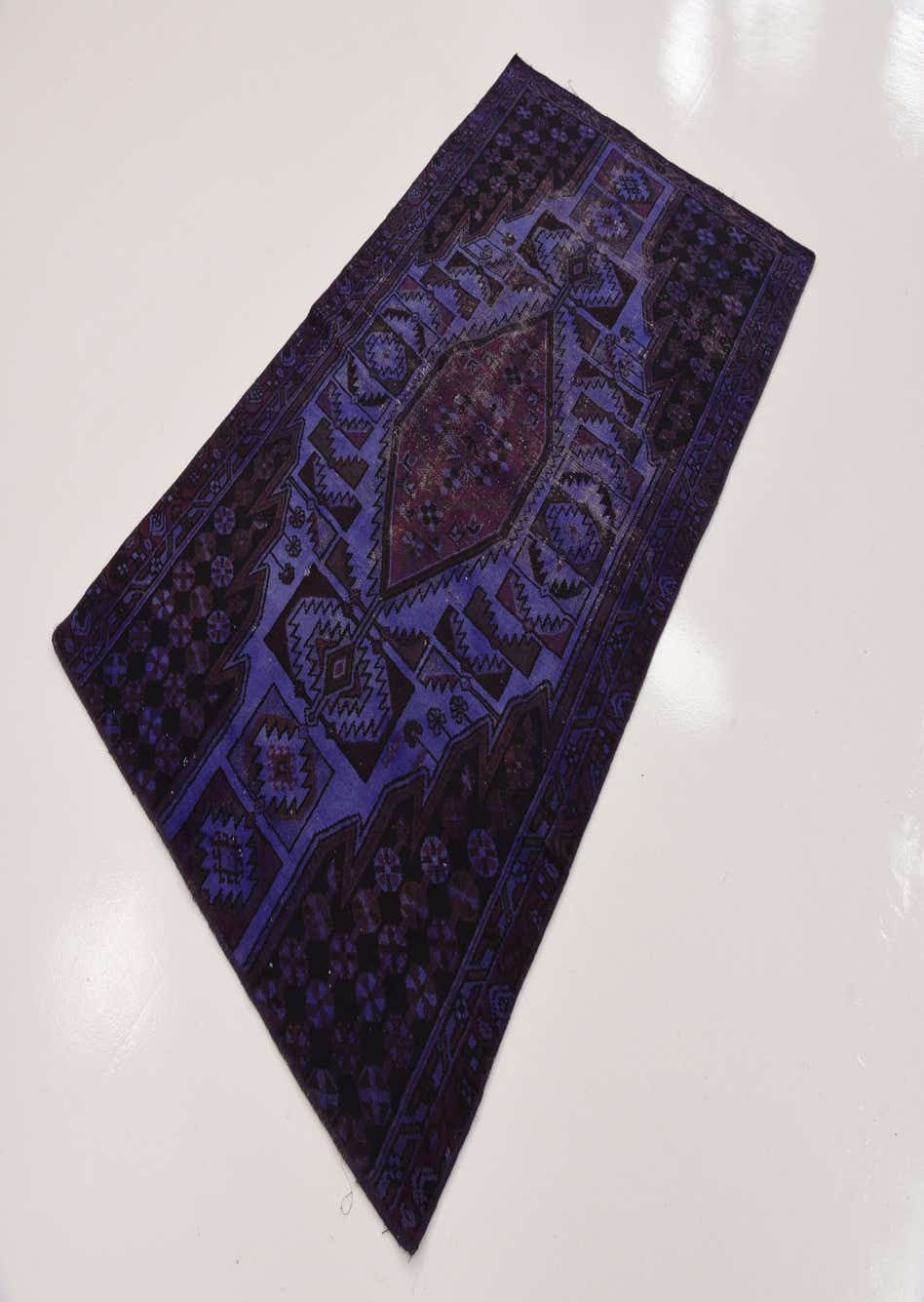 Violet 3' 6 x 6' Hand Knotted Ultra Vintage Persian Wool Rug | eSaleRugs