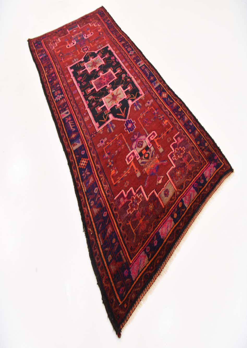 Red 5' x 9' 10 Hamedan Persian Runner Rug | eSaleRugs