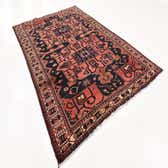 Red 6' 9 x 10' 5 Hand Knotted Bakhtiar Persian Wool Rug | eSaleRugs