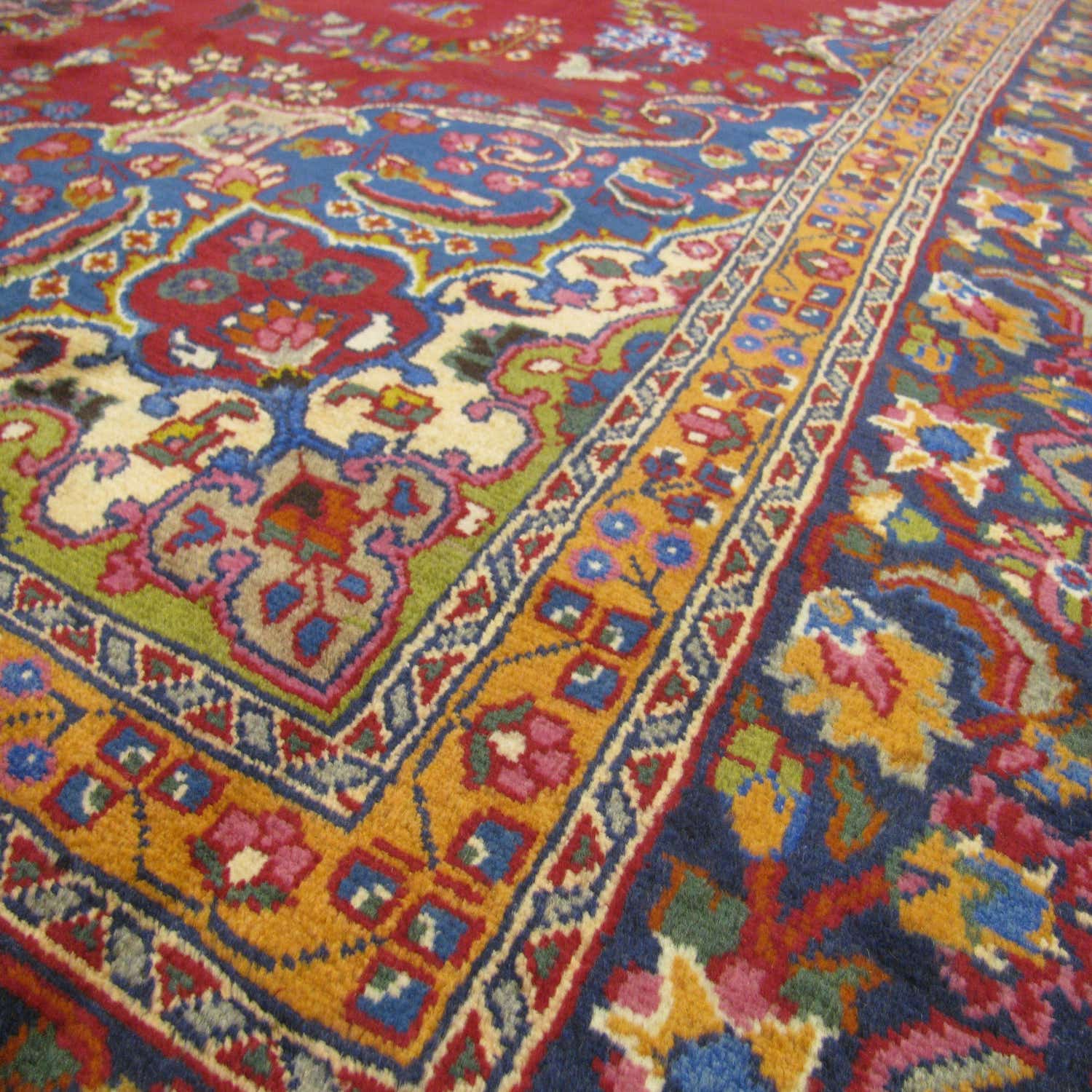 Red 8' 1 x 11' 7 Mashad Persian Rug | eSaleRugs