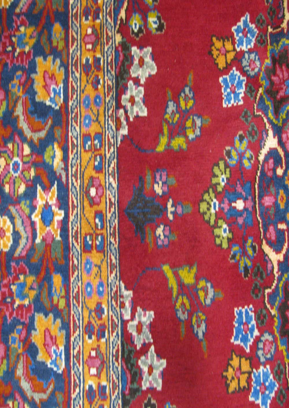 Red 8' 1 x 11' 7 Mashad Persian Rug | eSaleRugs