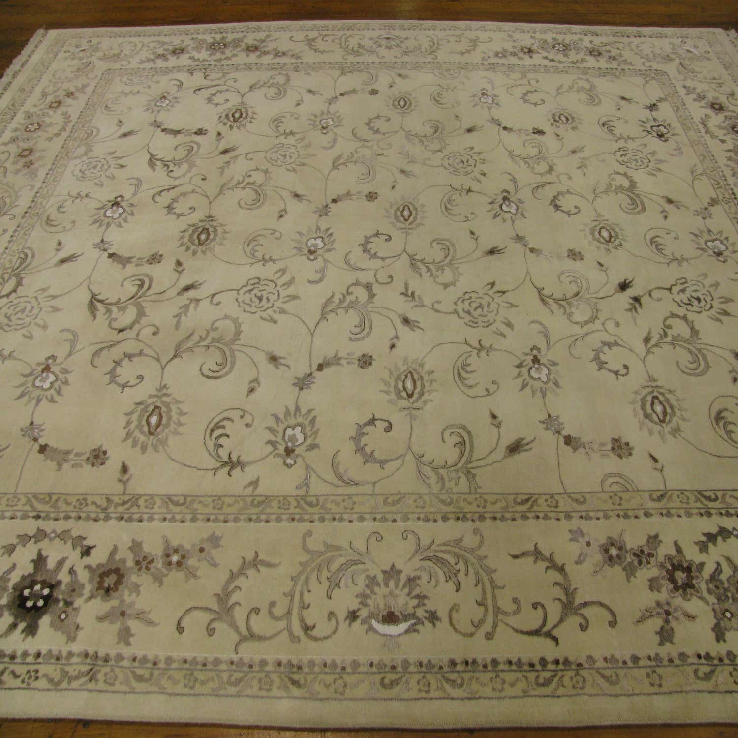 Ivory 8' 3 x 10' Hand Knotted Royal Tabriz Oriental Rug | eSaleRugs