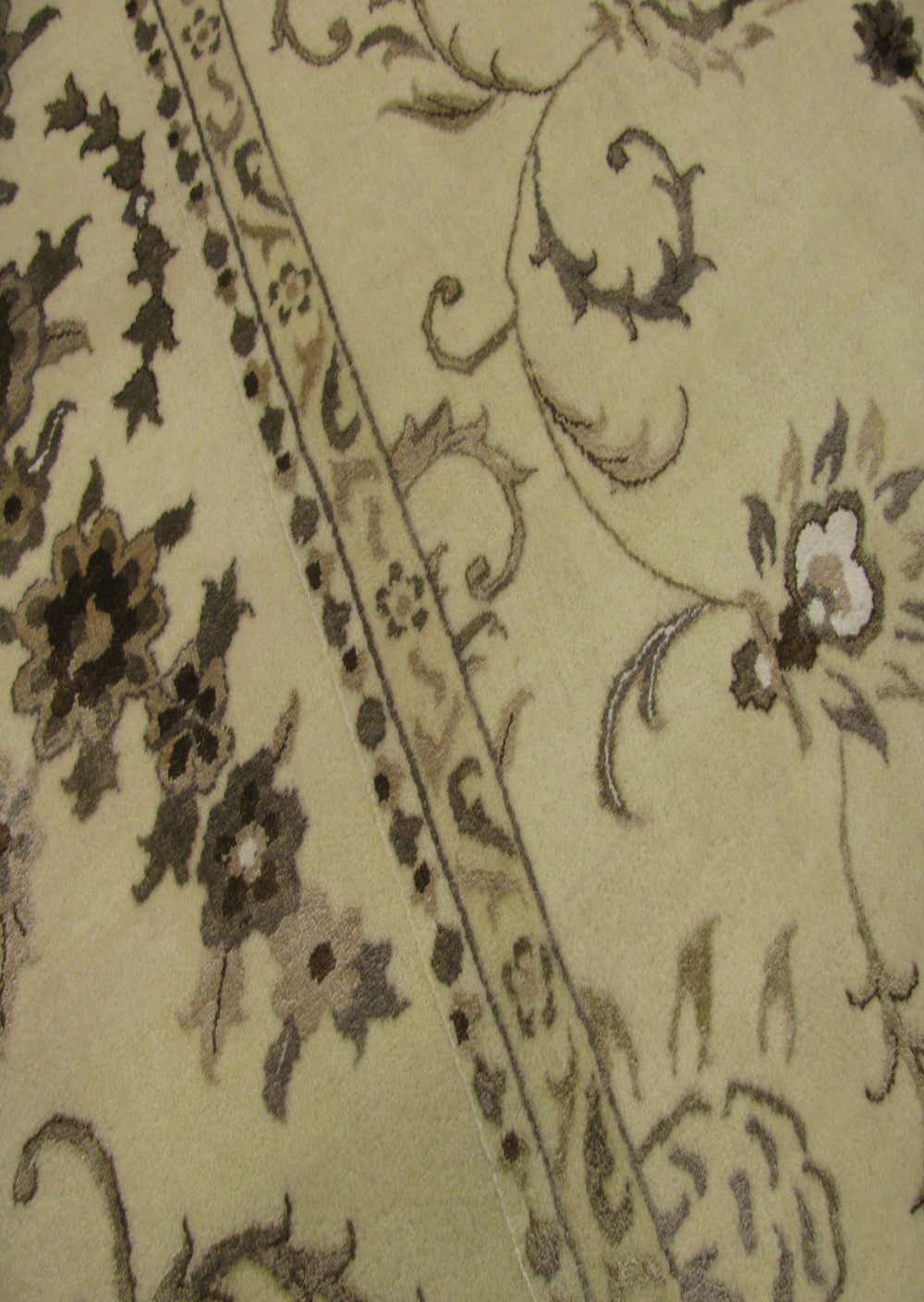 Ivory 8' 3 x 10' Hand Knotted Royal Tabriz Oriental Rug | eSaleRugs