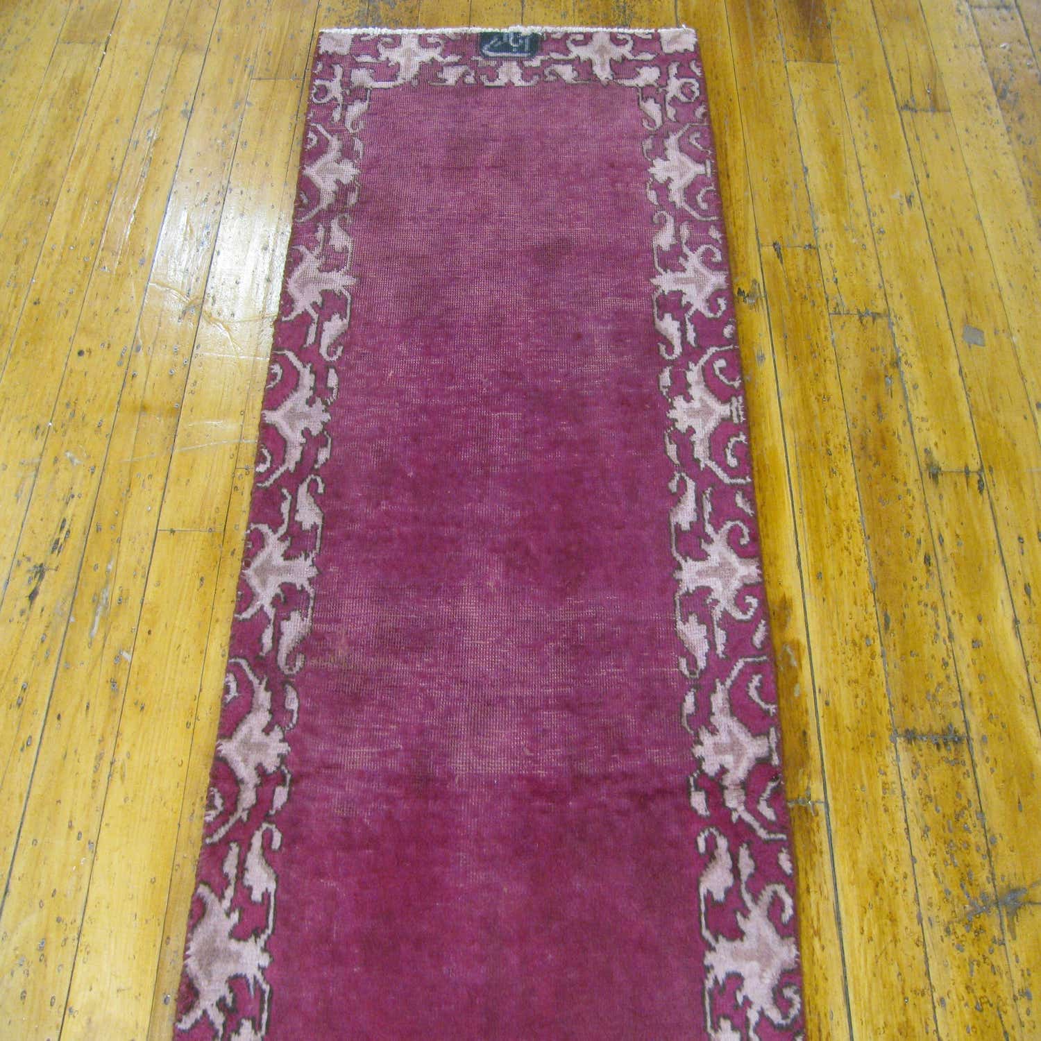 Pink 2' 1 x 10' 4 Hand Knotted Tabriz Persian Wool Runner Rug | eSaleRugs