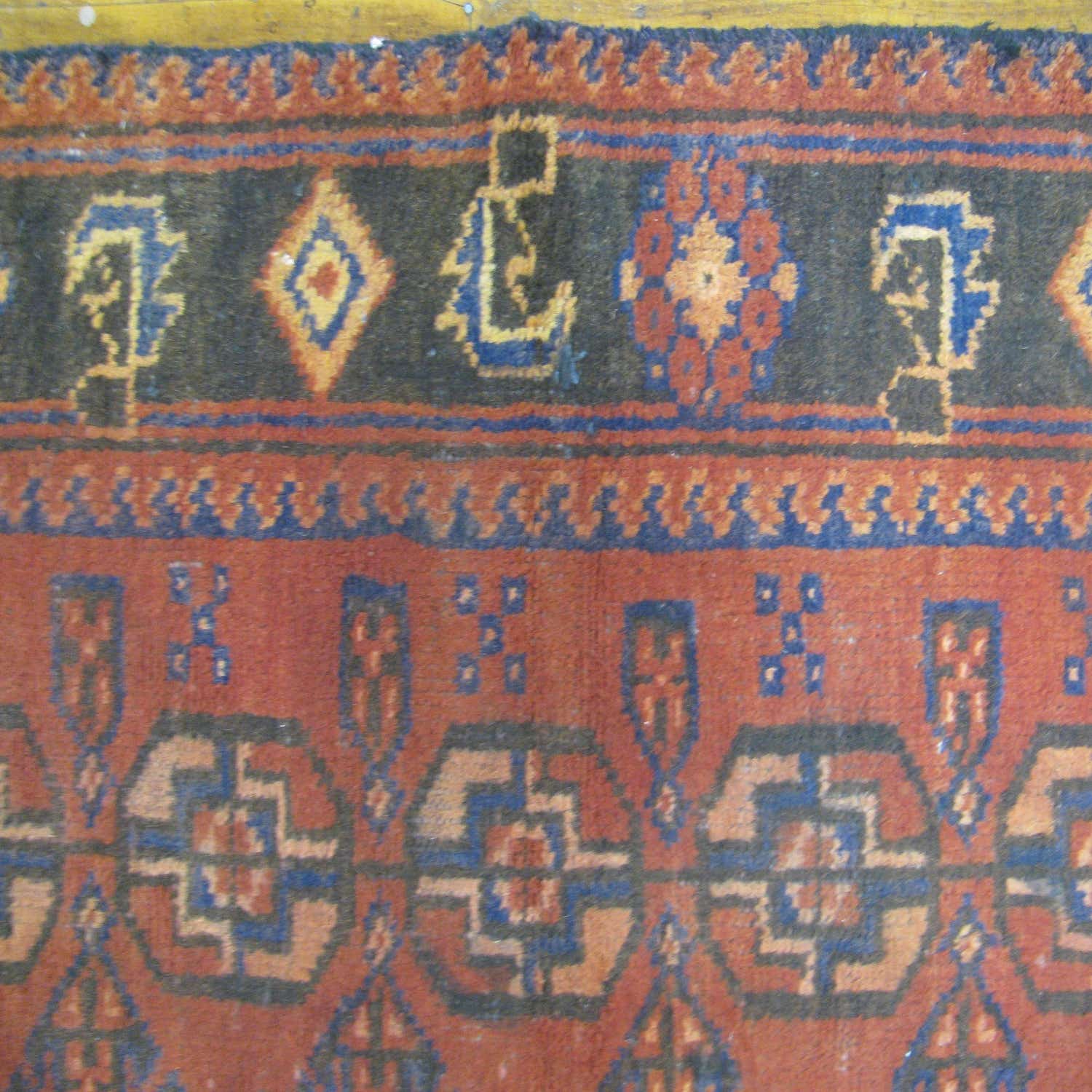 Red 3' 8 x 10' 4 Hand Knotted Ferdos Persian Wool Runner Rug | eSaleRugs