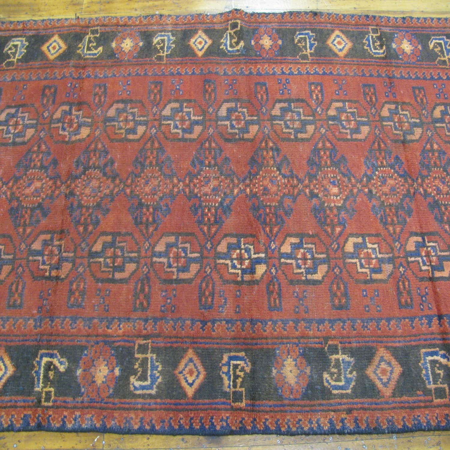 Red 3' 8 x 10' 4 Hand Knotted Ferdos Persian Wool Runner Rug | eSaleRugs