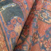 Red 3' 8 x 10' 4 Hand Knotted Ferdos Persian Wool Runner Rug | eSaleRugs