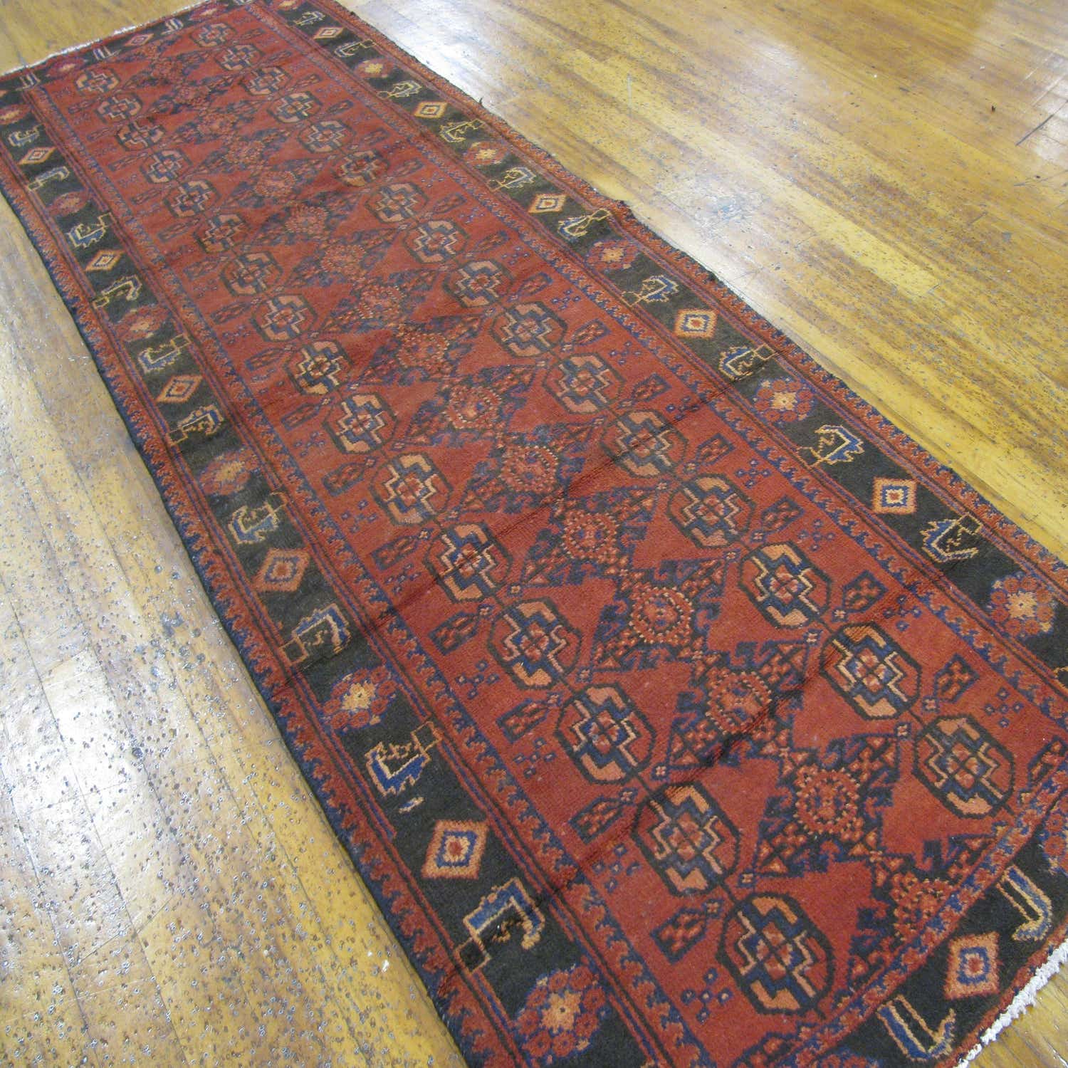 Red 3' 8 x 10' 4 Hand Knotted Ferdos Persian Wool Runner Rug | eSaleRugs