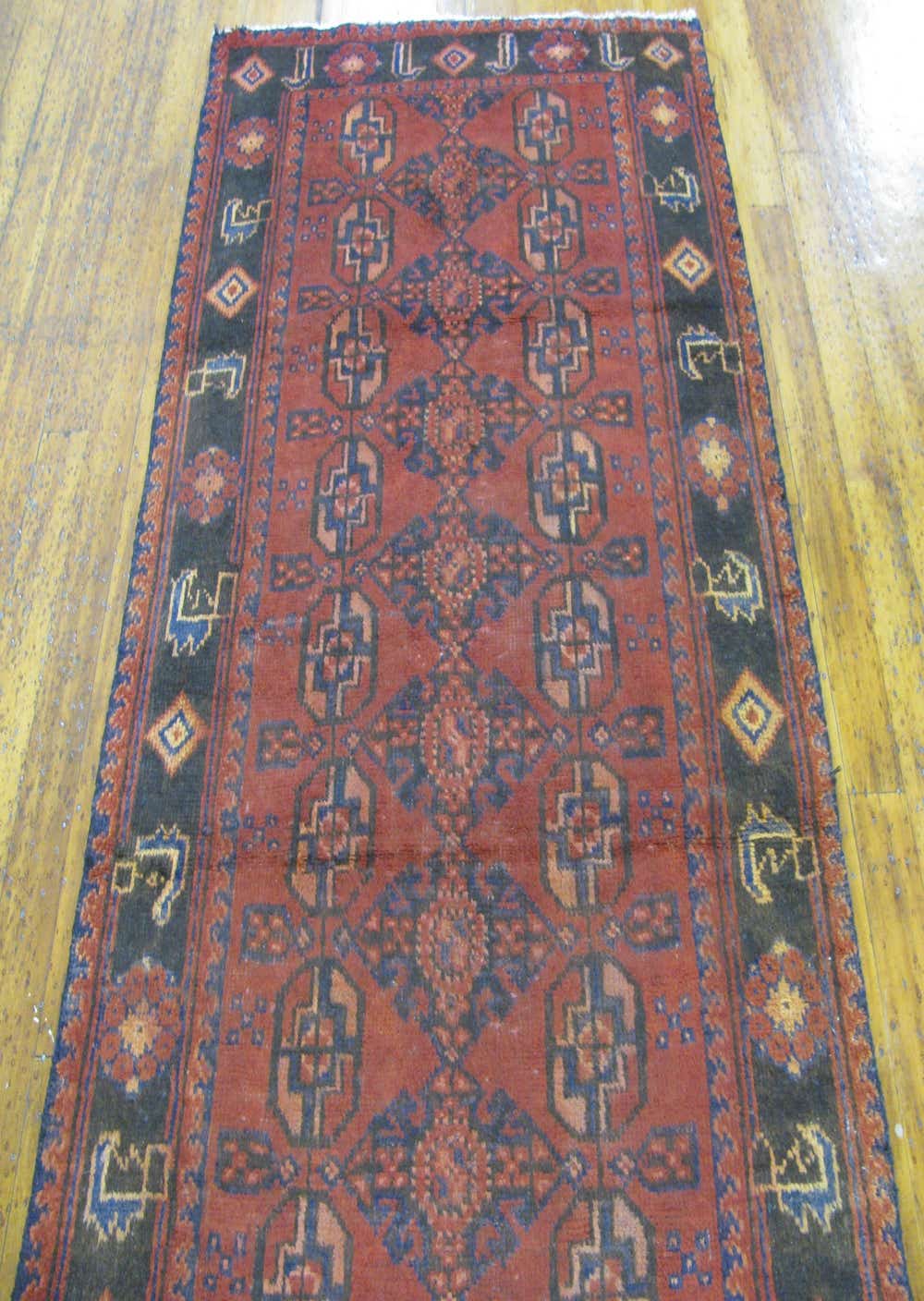 Red 3' 8 x 10' 4 Hand Knotted Ferdos Persian Wool Runner Rug | eSaleRugs