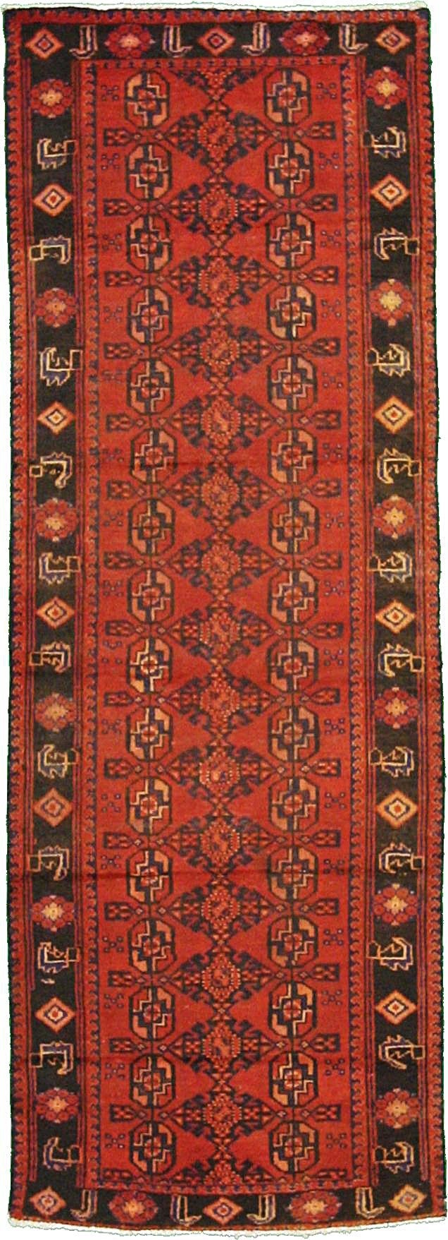 Red 3' 8 x 10' 4 Hand Knotted Ferdos Persian Wool Runner Rug | eSaleRugs