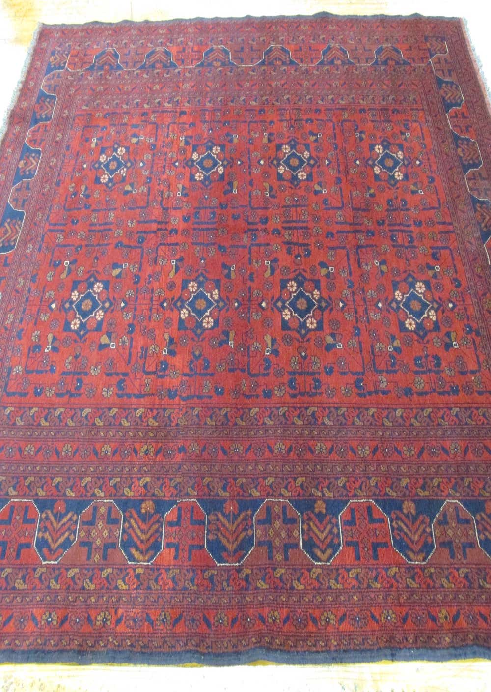 Red 5' 11 x 7' 7 Hand Knotted Khal Mohammadi Oriental Rug | eSaleRugs