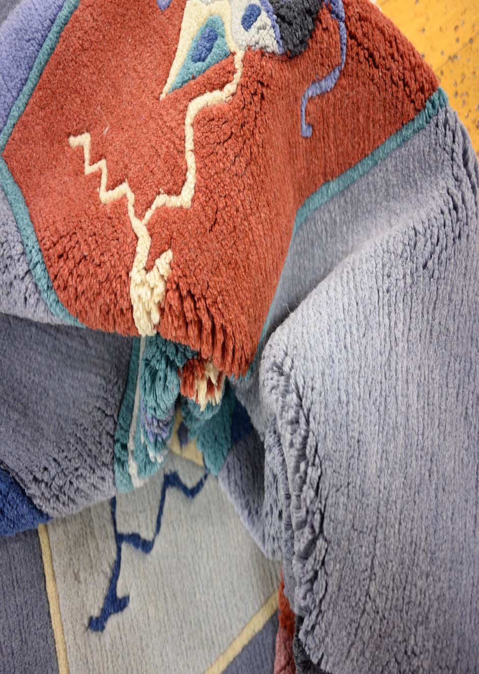 Gray 4' 8 x 7' 2 Hand Knotted Nepal Wool Rug | eSaleRugs