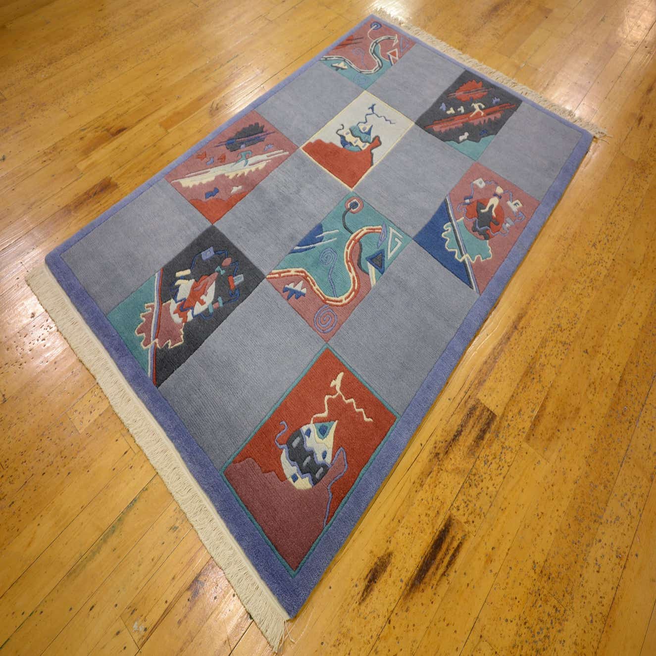 Gray 4' 8 x 7' 2 Hand Knotted Nepal Wool Rug | eSaleRugs