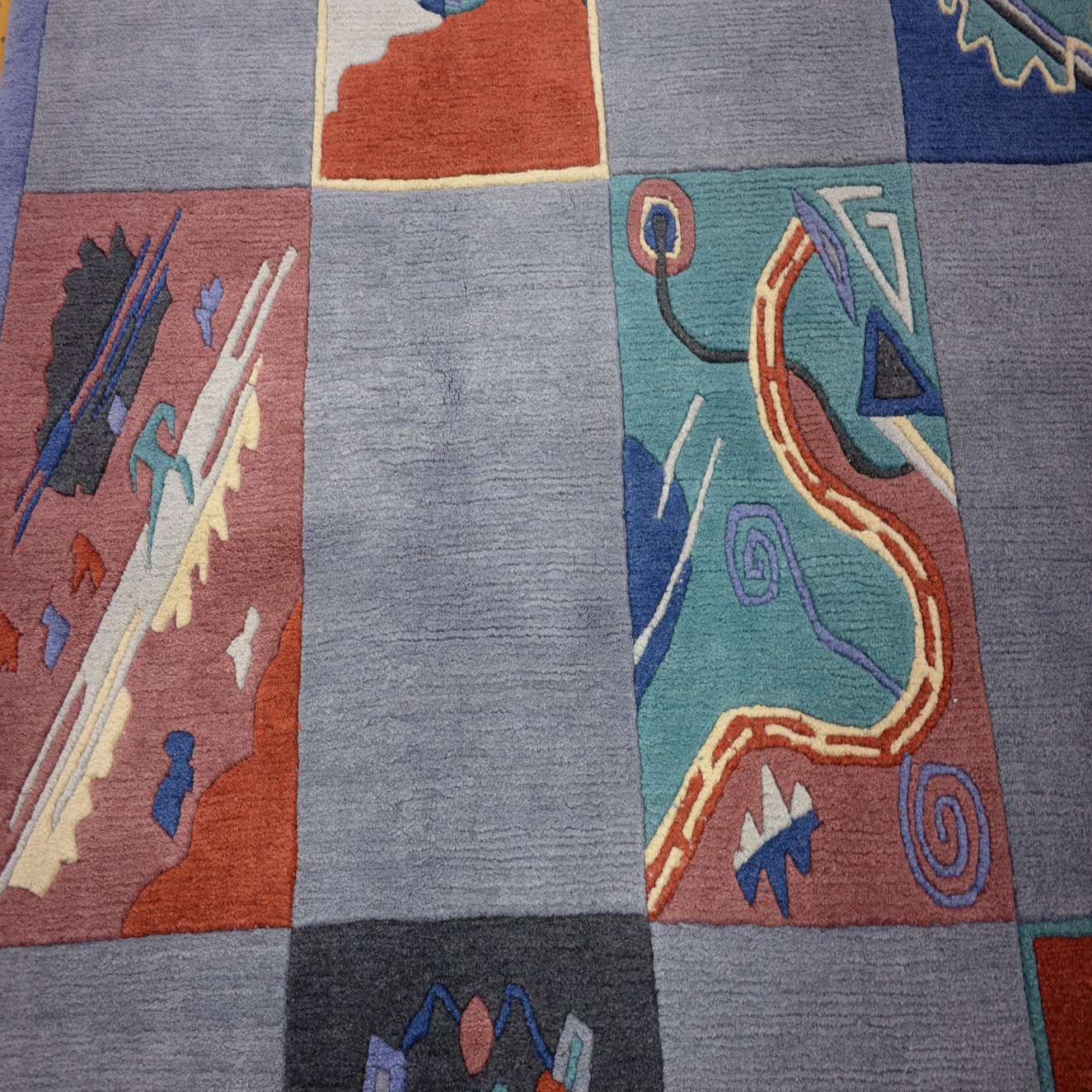 Gray 4' 8 x 7' 2 Hand Knotted Nepal Wool Rug | eSaleRugs