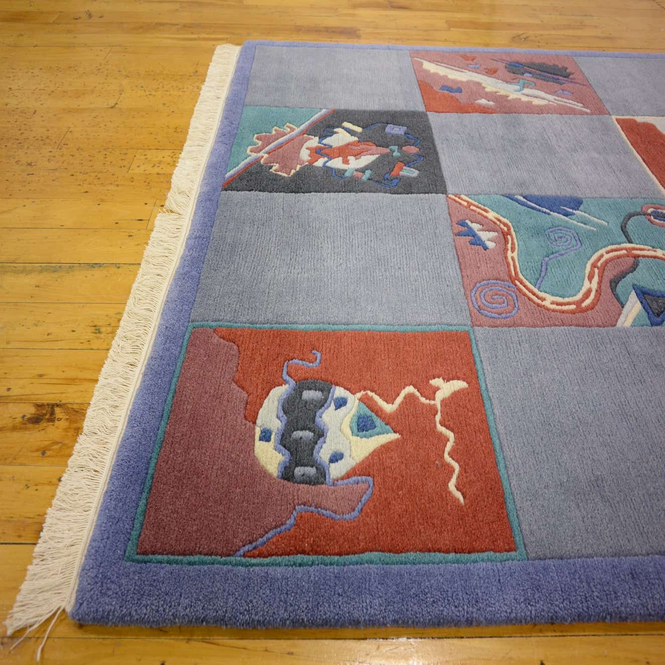 Gray 4' 8 x 7' 2 Hand Knotted Nepal Wool Rug | eSaleRugs