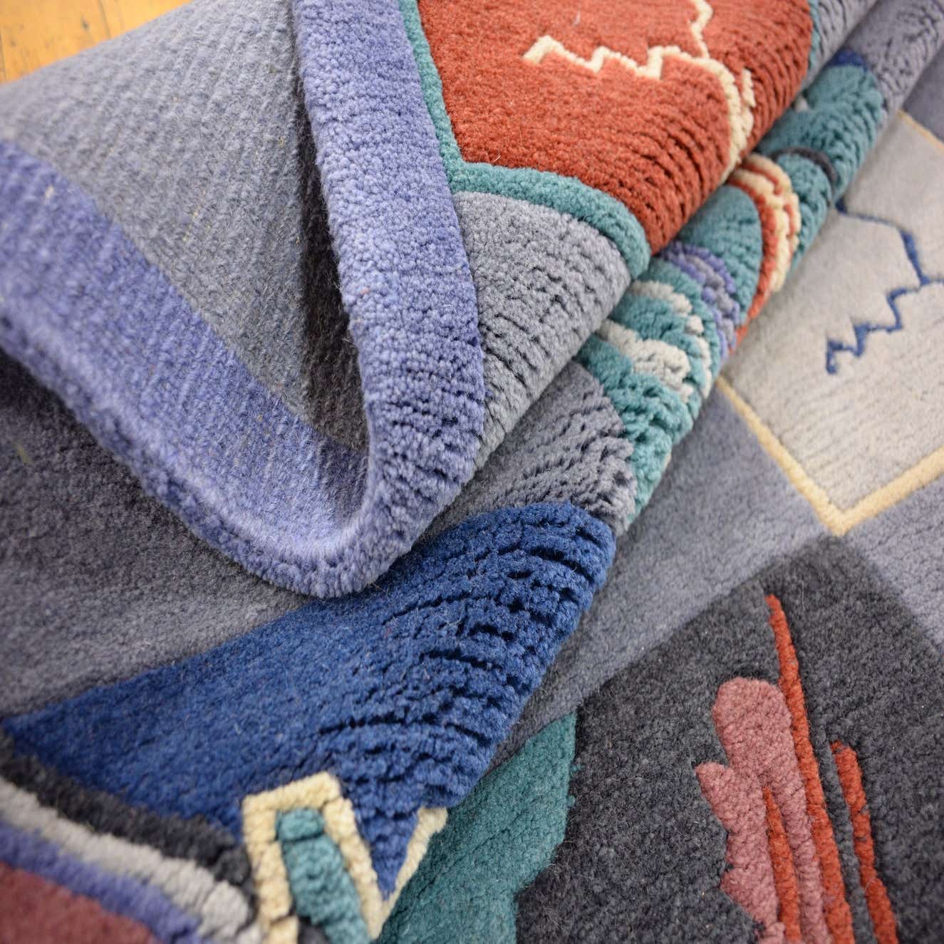 Gray 4' 8 x 7' 2 Hand Knotted Nepal Wool Rug | eSaleRugs