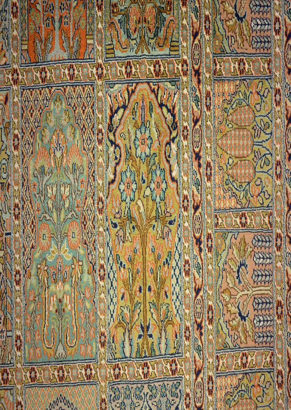 Puce 7' 2 x 10' Hand Knotted Kashmir Oriental Rug | eSaleRugs