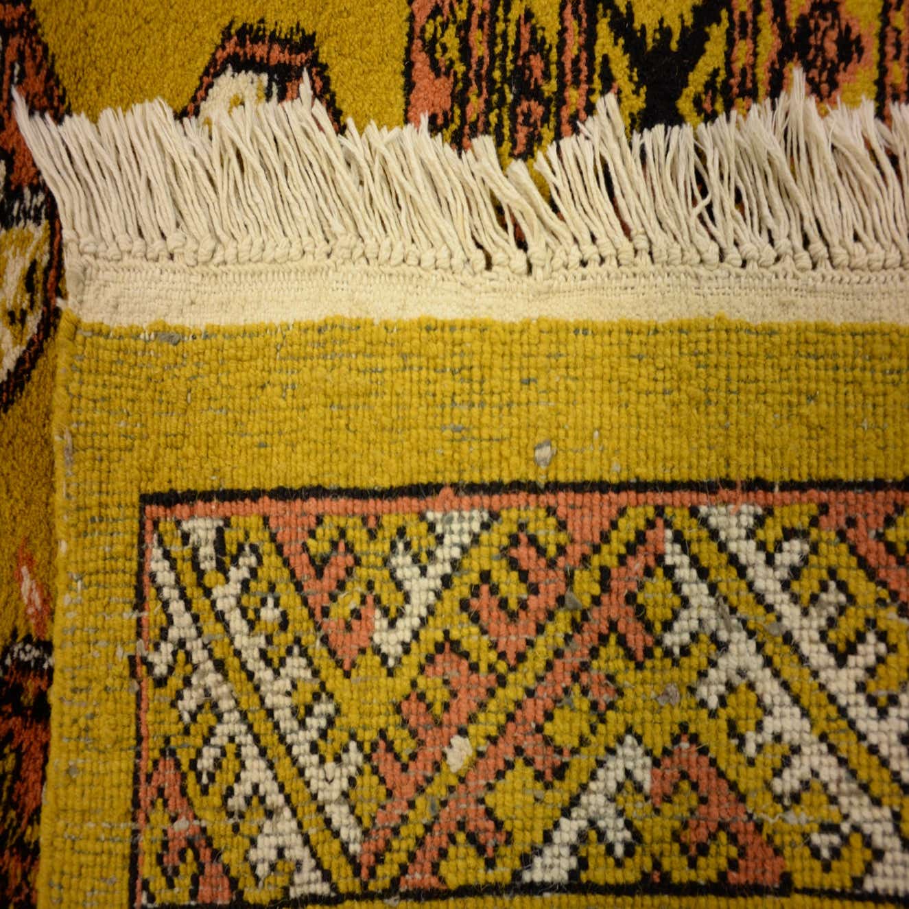 Gold 8' 5 x 11' 2 Hand Knotted Afghan Akhche Oriental Wool Rug | eSaleRugs