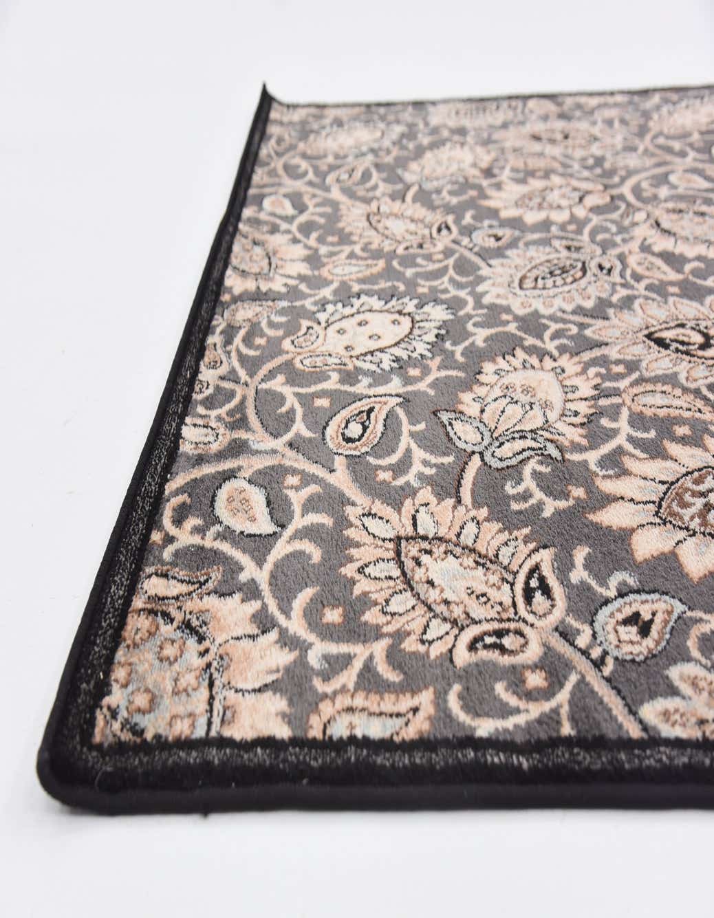 Gray 5' 3 x 7' 7 Damask Rug | eSaleRugs