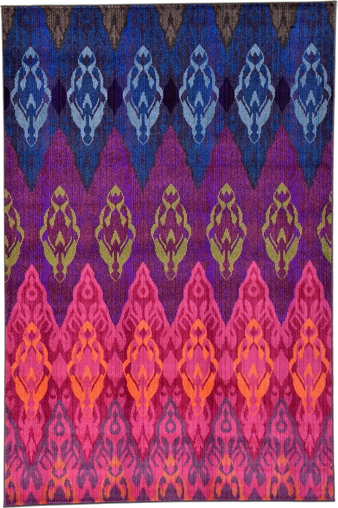 Purple 6' 7 x 9' 10 Ikat Rug | eSaleRugs