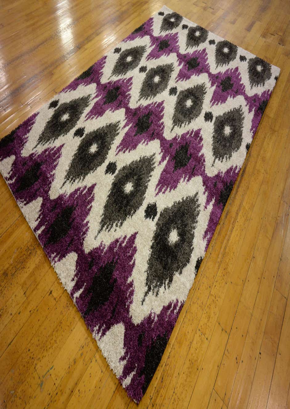 Purple 6' 6 x 9' 10 Luxe Frieze Rug | eSaleRugs