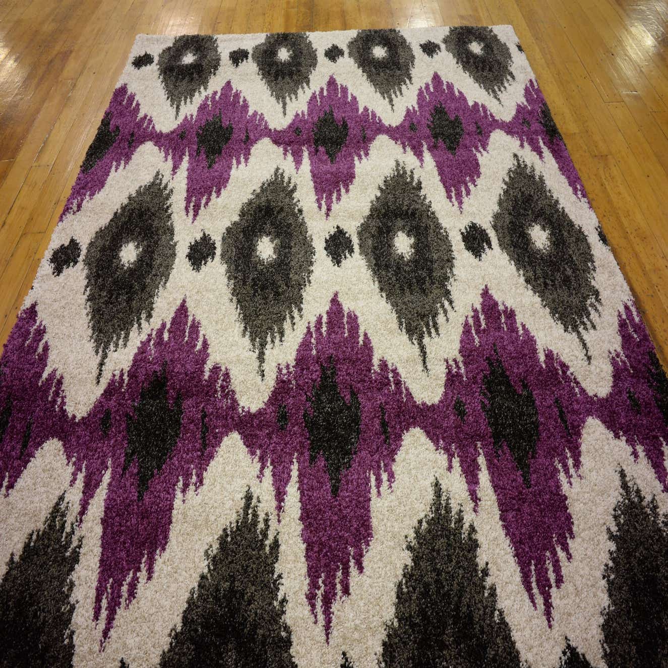 Purple 6' 6 x 9' 10 Luxe Frieze Rug | eSaleRugs