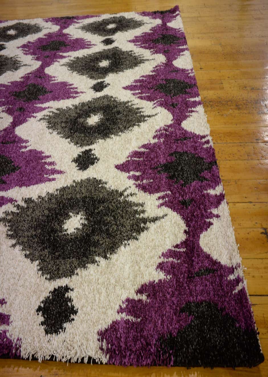 Purple 6' 6 x 9' 10 Luxe Frieze Rug | eSaleRugs