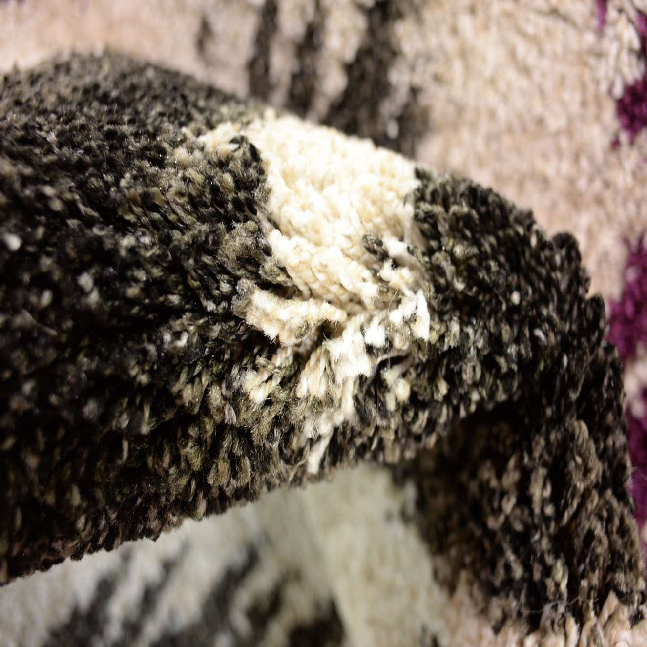 Purple 6' 6 x 9' 10 Luxe Frieze Rug | eSaleRugs