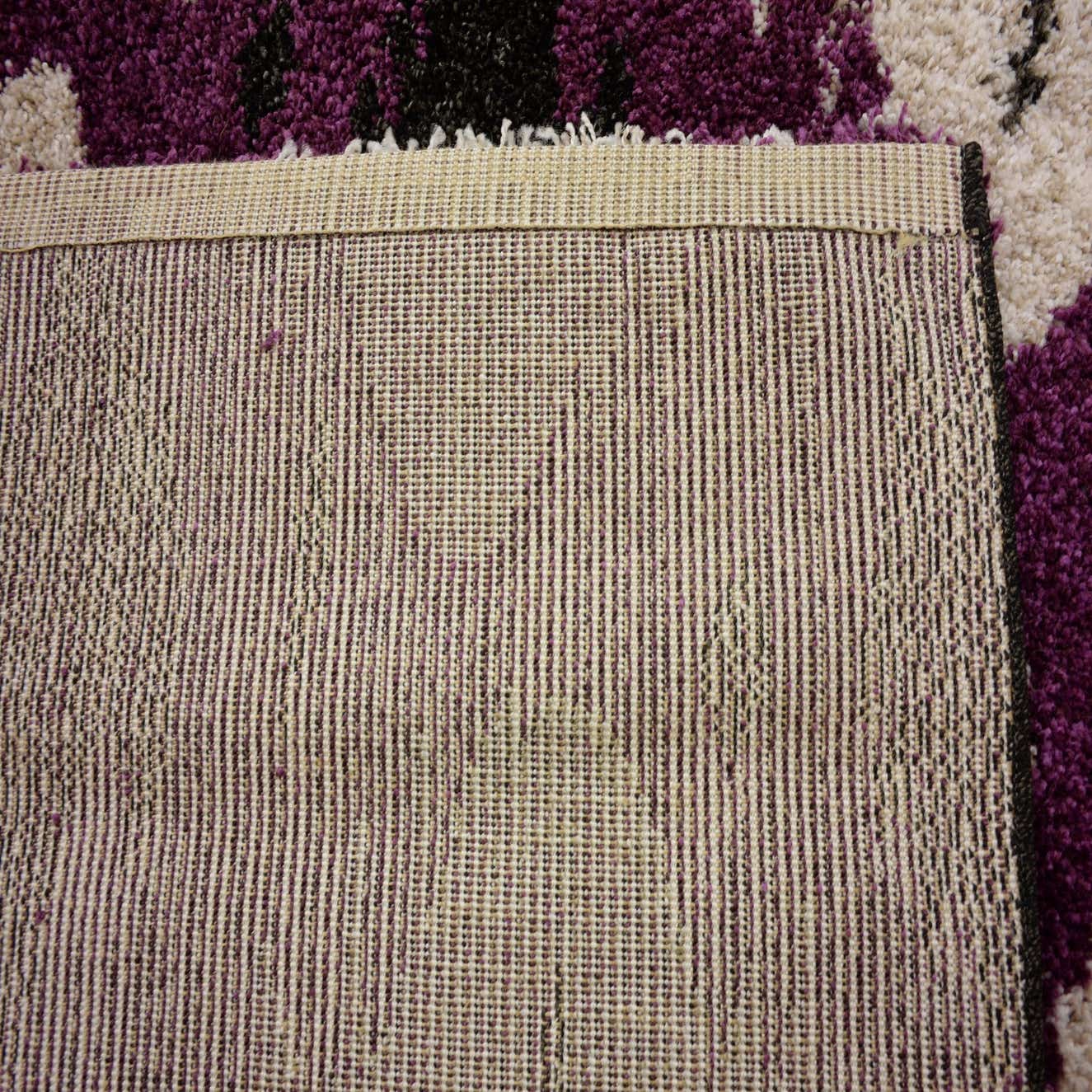 Purple 6' 6 x 9' 10 Luxe Frieze Rug | eSaleRugs