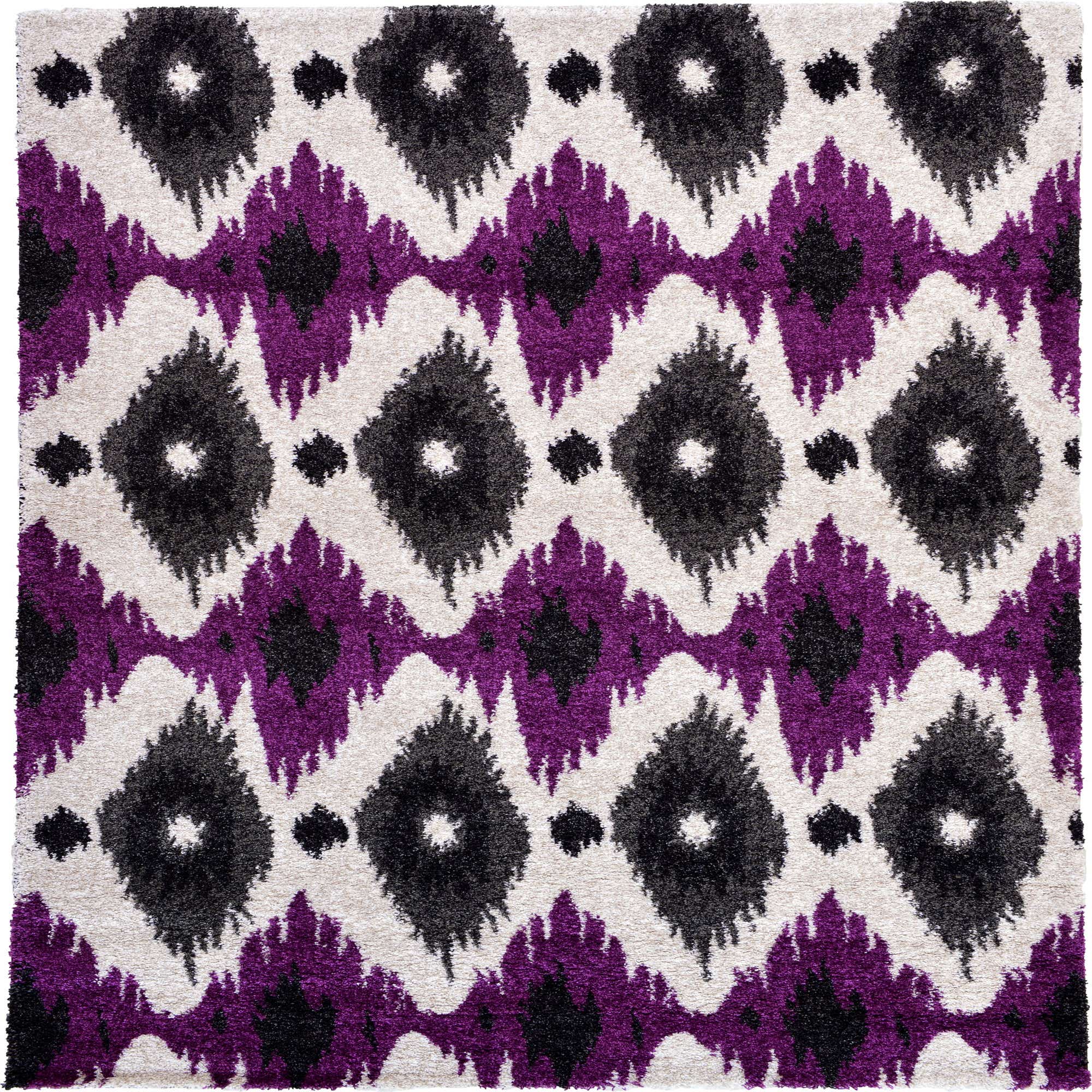 Purple 6' 6 x 9' 10 Luxe Frieze Rug | eSaleRugs