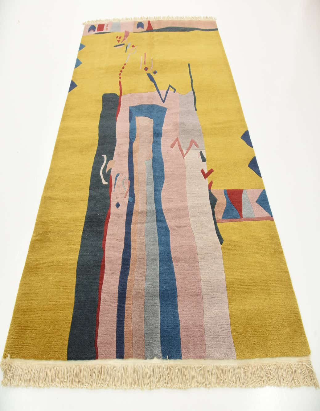 Gold 5' 9 x 7' 11 Hand Knotted Nepal Wool Rug | eSaleRugs